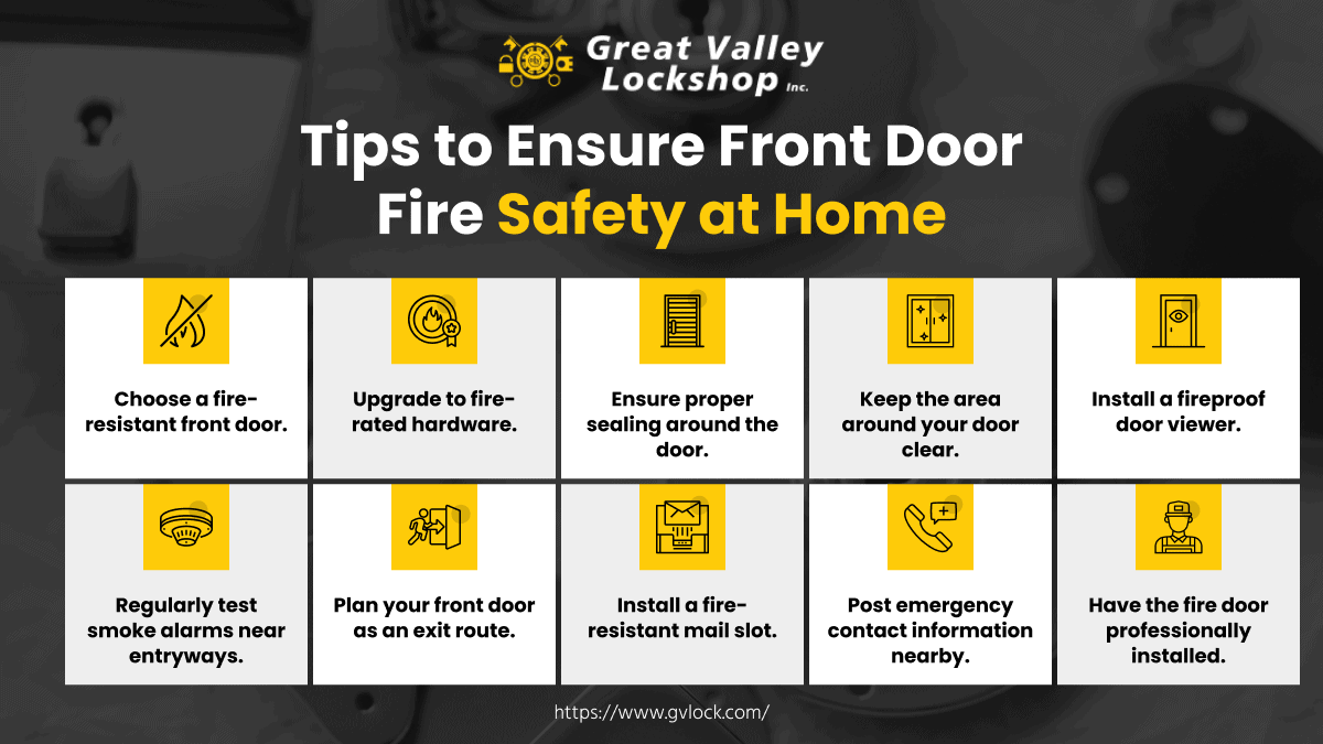Front Door Fire Safety Tips For Home